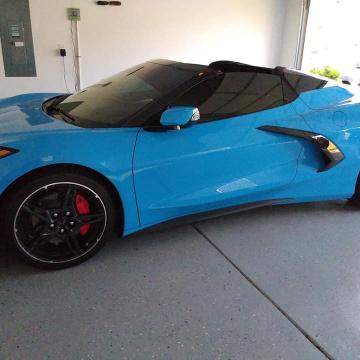 Beautiful Blue Classic Car Tint | Carolina Window Tint | Llumar Window ...